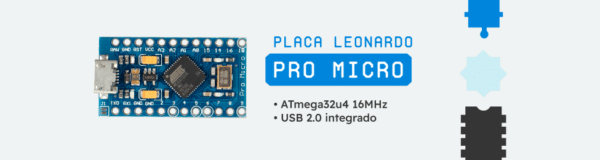 Placa Leonardo Pro Micro 5V - MakerHero